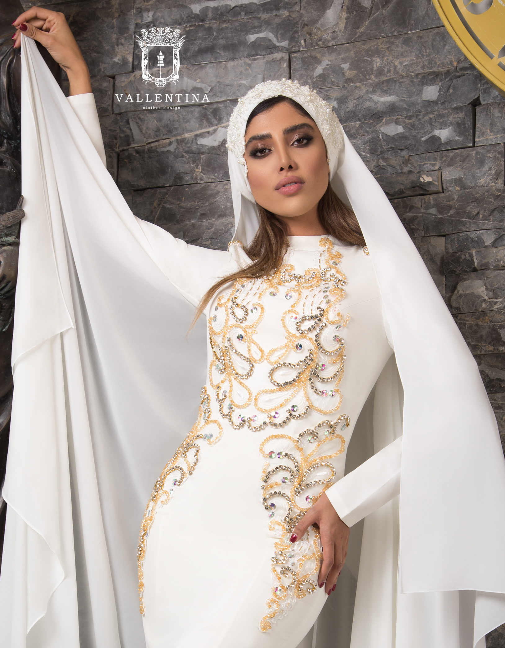 لباس عقد لباس مجلسی و عقد مدل پارند مزون والنتینا
